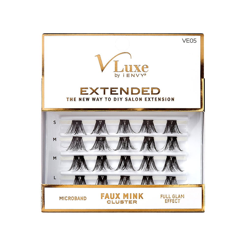 VLUXE BY IENVY EXTENDED FAUX MINK CLUSTER LASHES #05- [VE05] – Hairsisters