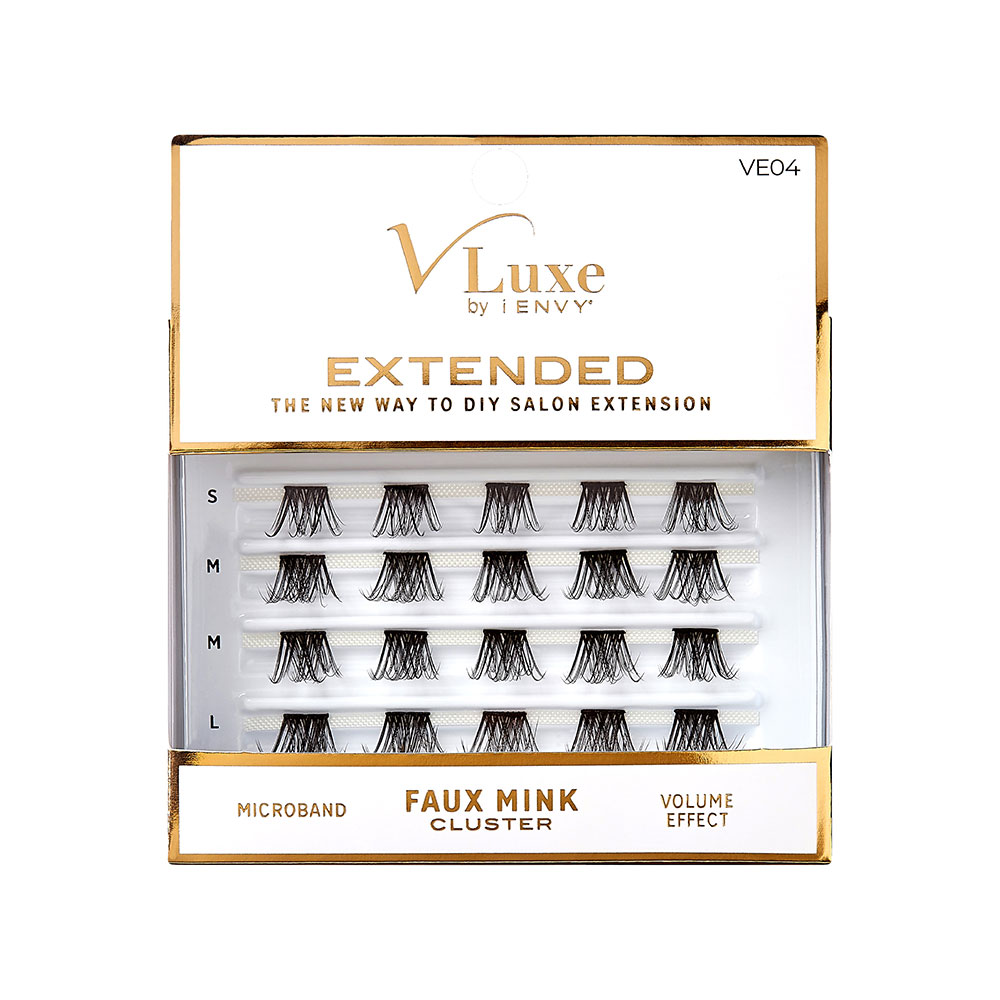 VLUXE BY IENVY EXTENDED FAUX MINK CLUSTER LASHES #04- [VE04] – Hairsisters