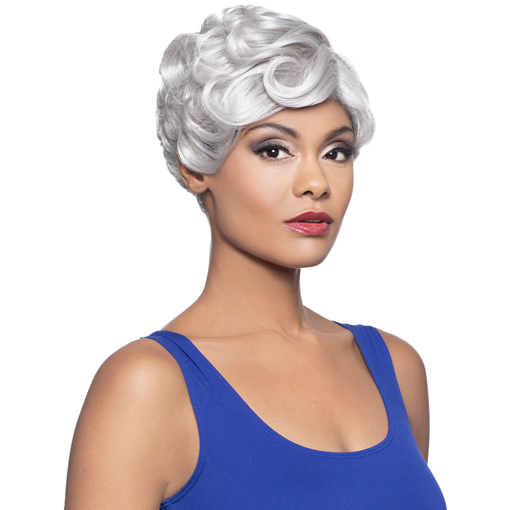 FOXY SILVER SYNTHETIC J LACE WIG SHARON [10939] – Hairsisters