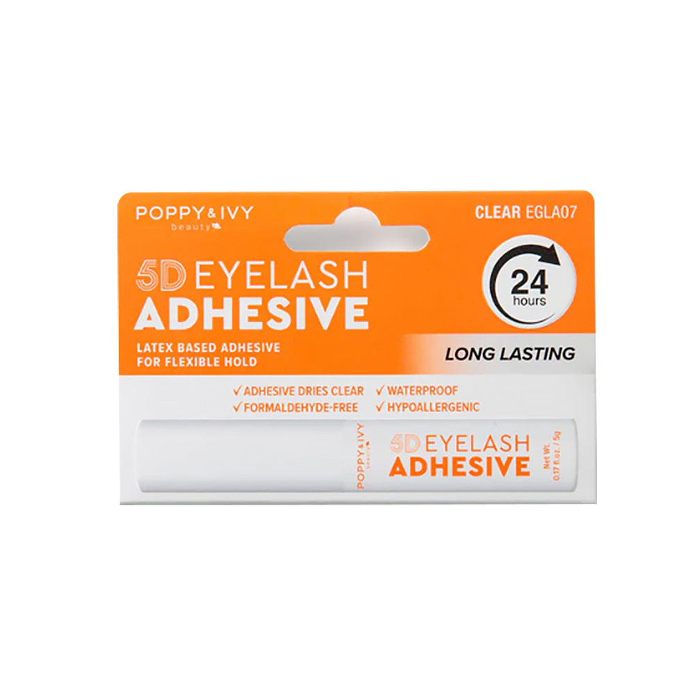 POPPY & IVY 5D BRUSH ON LATEX EYELASH ADHESIVE - CLEAR [EGLA07 ...