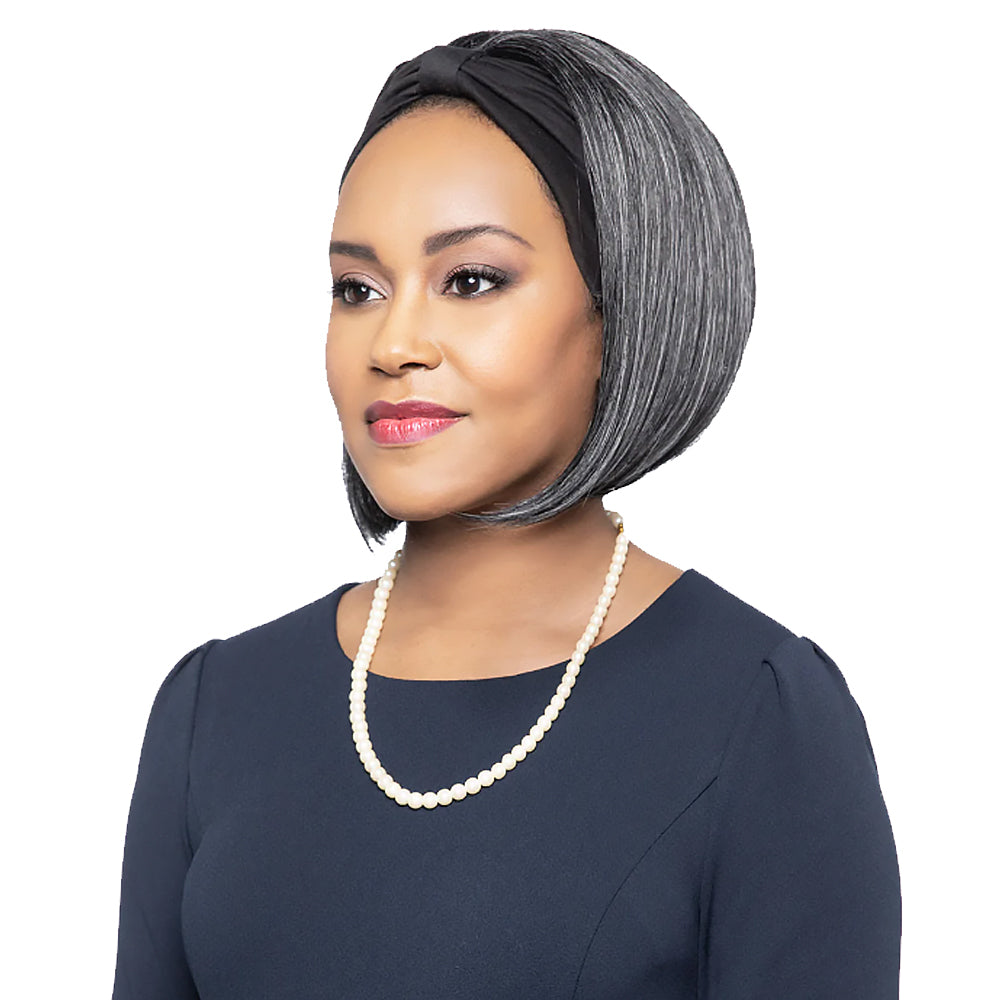 FOXY SILVER SYNTHETIC HEADBAND WIG ANNY [10957] – Hairsisters