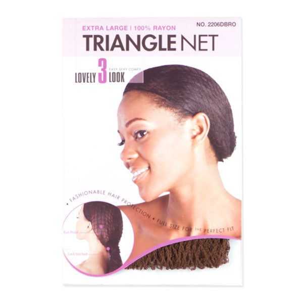 MAGIC 100% RAYON TRIANGLE NET EXTRA LARGE - [2206DBRO] – Hairsisters